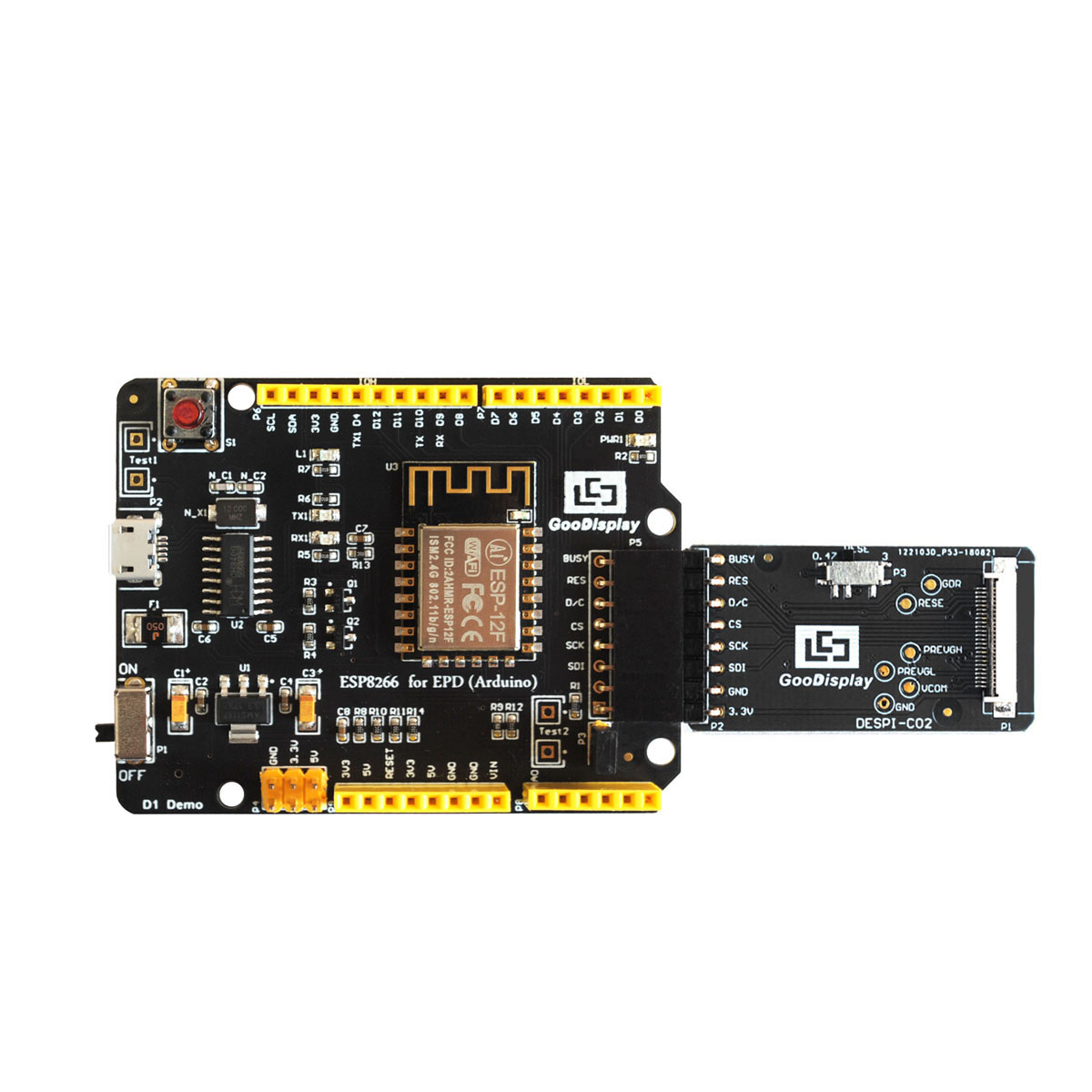 E Paper Display Development Demo Kit Esp8266 Drive Board Arduino Support Wi Fi